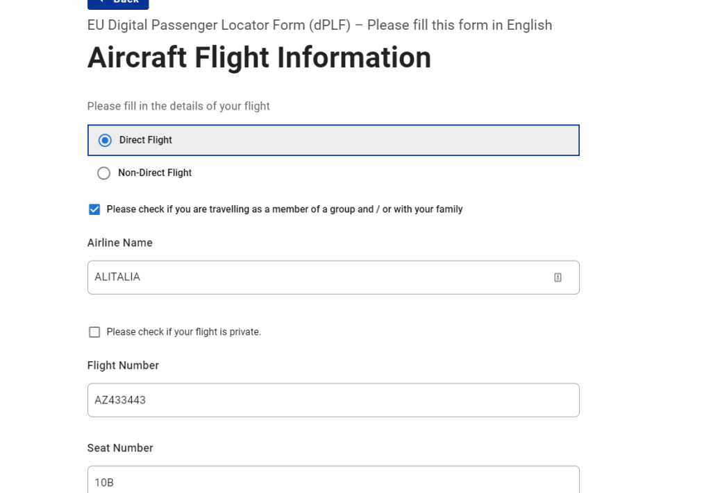 Passenger locator form, come compilare il modulo per viaggiare - Agenda ...
