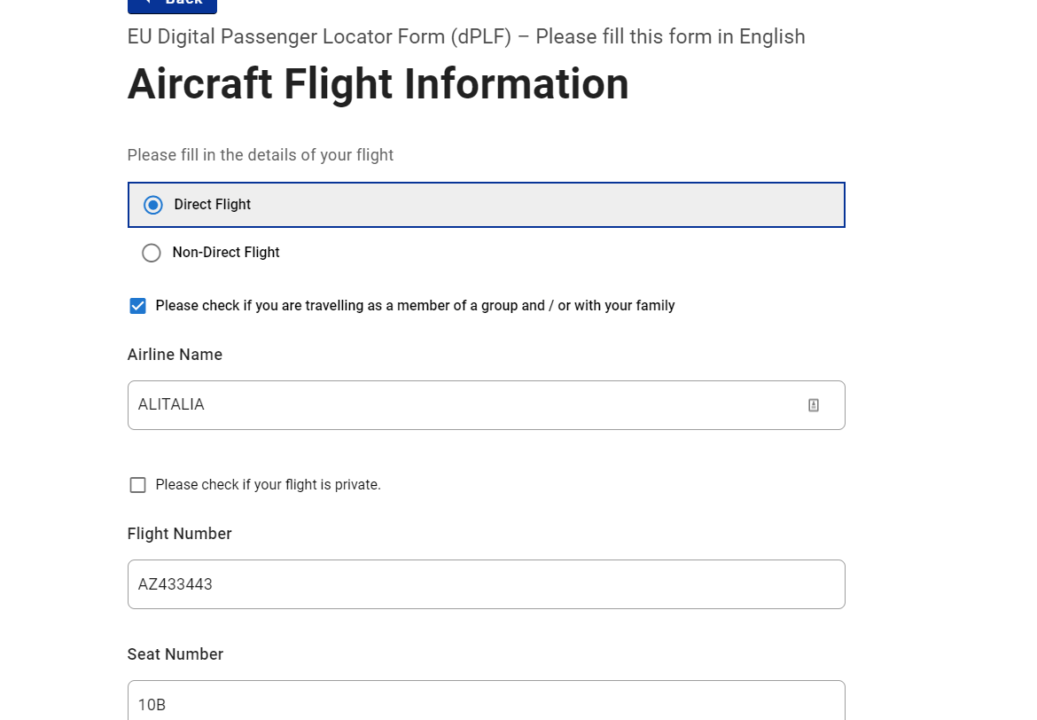 Passenger locator form, come compilare il modulo per viaggiare - Agenda ...