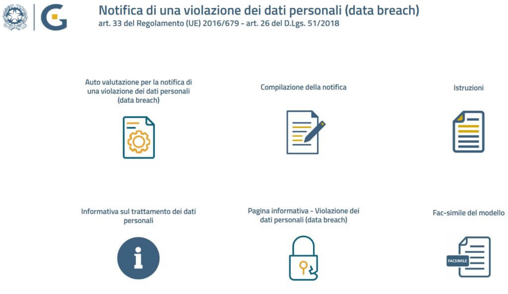 Data Breach, come si fa la notifica al Garante privacy: guida pratica ...