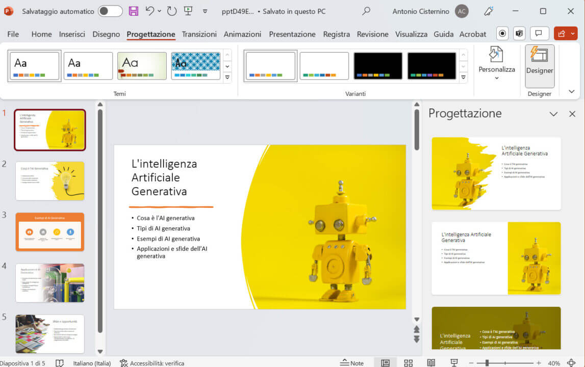 IA, come scrivere prompt efficaci per presentazioni aziendali - Agenda ...